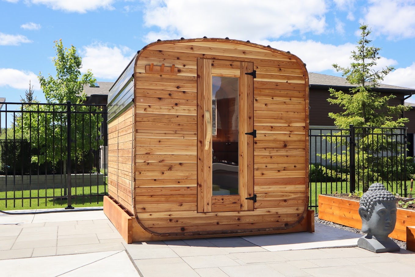 Outdoor Saunas Canada - Barrel Sauna Quebec Canada